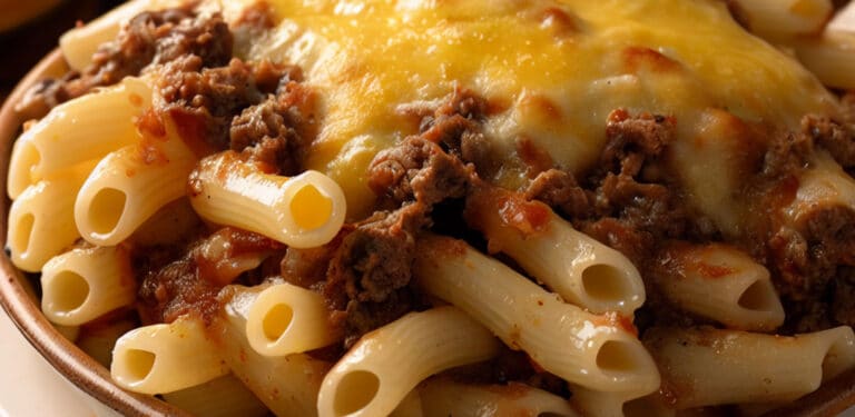 Macarrones al horno con carne y queso | MANDOLINA