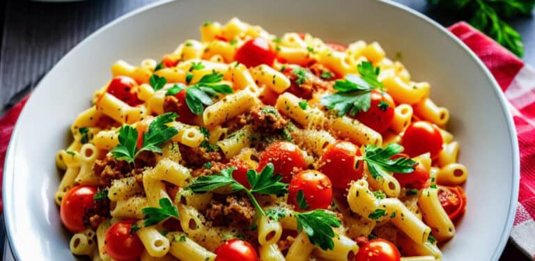 Macarrones con carne picada y tomate | MANDOLINA