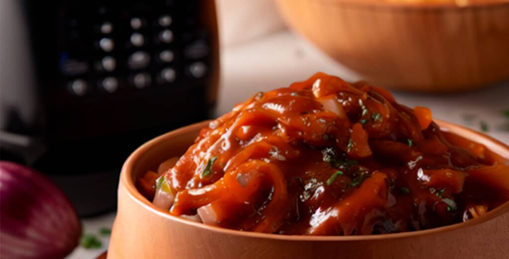 Receta de Salsa BBQ Casera con Cebolla Caramelizada