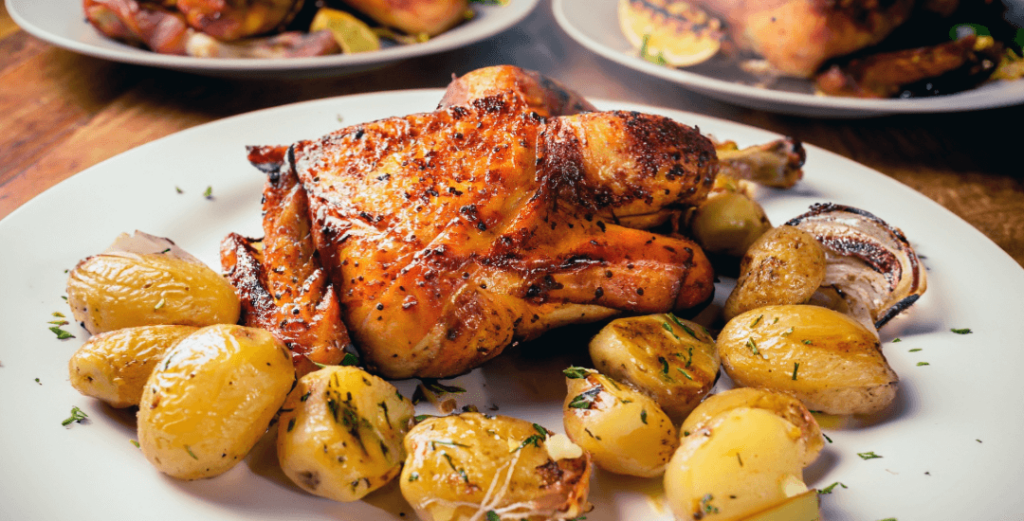 Recetas Pollo Barbacoa y Papas Gajo | Mandolina