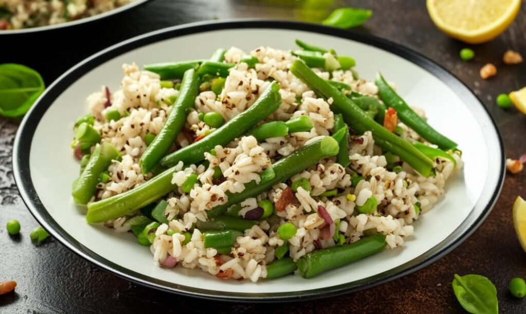 Receta de Ensalada de Arroz Integral y Judías Verdes | Mandolina