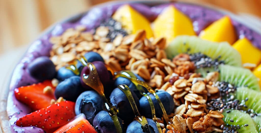 Receta de Smoothie Bowl de Frutas y Granola | Mandolina