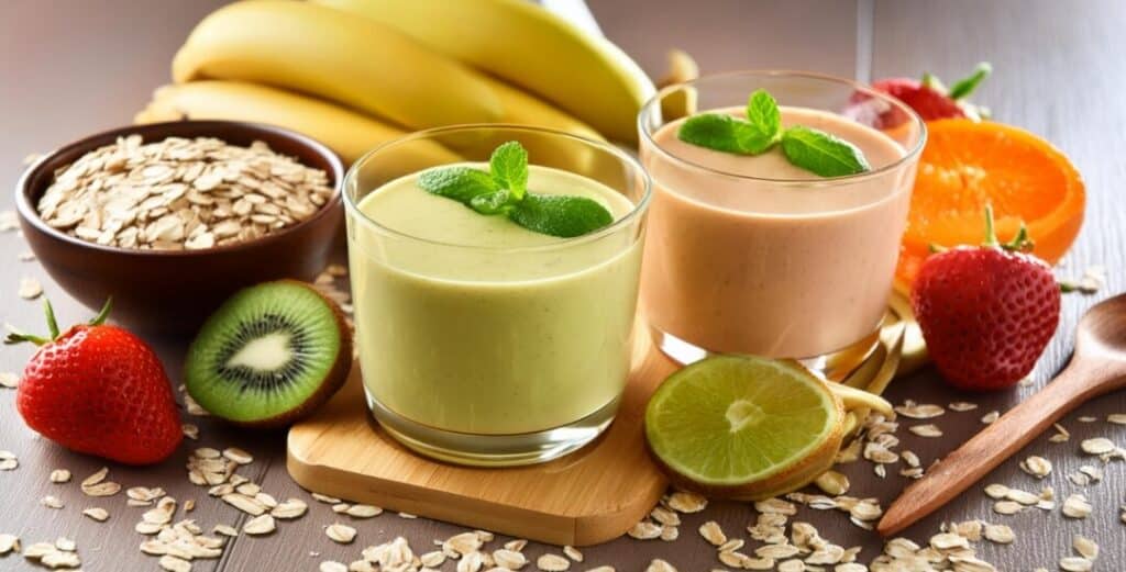 Receta de desayuno nutritivo: Batido de frutas y avena | Mandolina