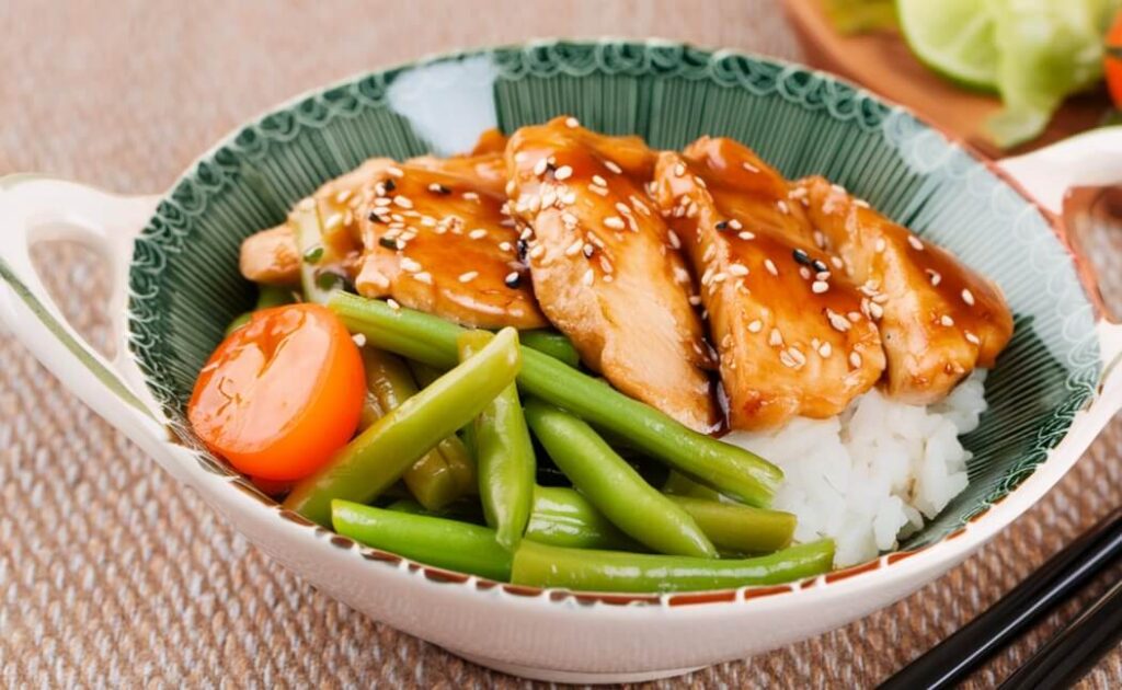 Receta de pollo teriyaki con vegetales | Mandolina