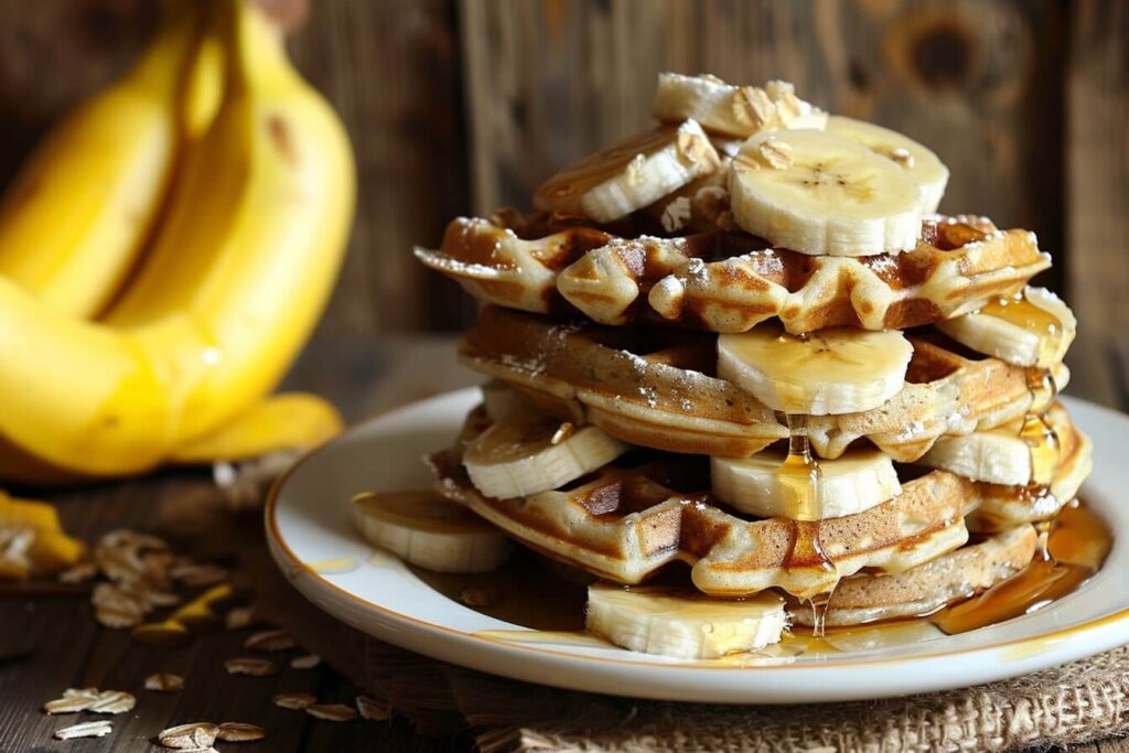 Waffles de Avena y Banano para tus Desayunoa | Mandolina